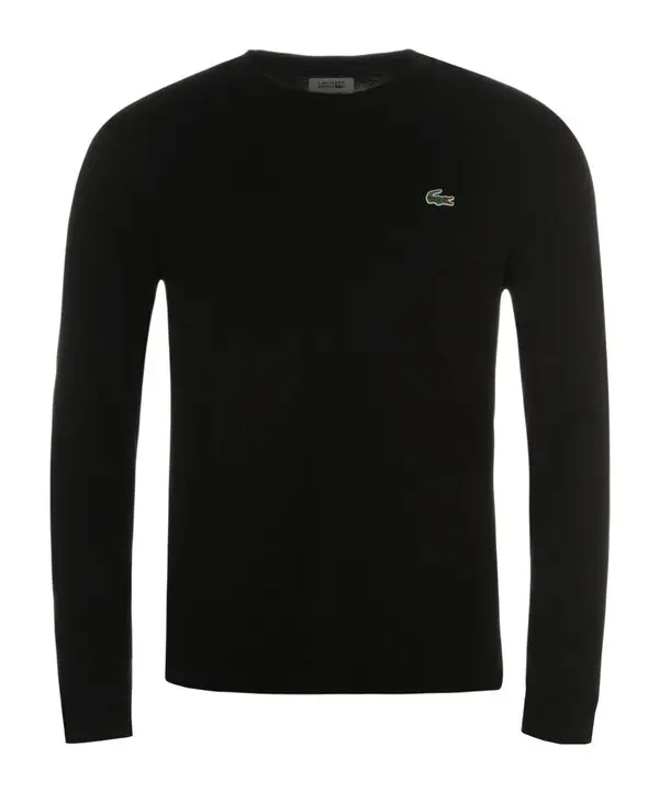 Lacoste Logo Long Sleeve T-shirt - Black