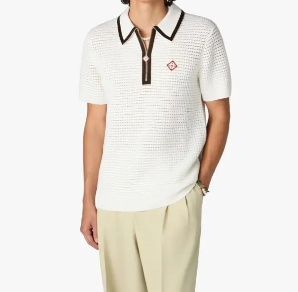Casablanca Waffle Polo Shirt