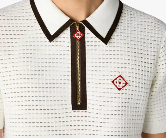 Casablanca Waffle Polo Shirt
