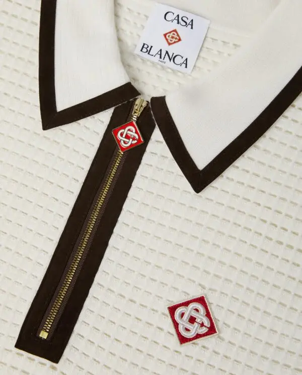 Casablanca Waffle Polo Shirt