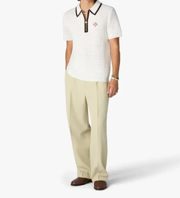 Casablanca Waffle Polo Shirt
