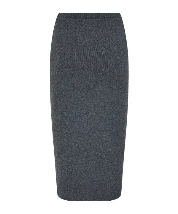 TOM FORD Ribbed Cashmere Midi Skirt