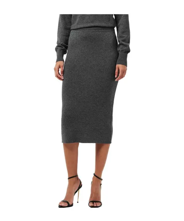 TOM FORD Ribbed Cashmere Midi Skirt