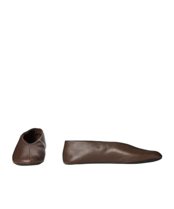 THE ROW Stella Flats - Medium Brown