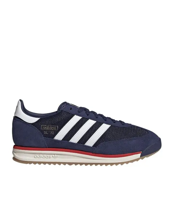 ADIDAS ORIGINALS Sl 72 Leather And Mesh Sneakers - Black