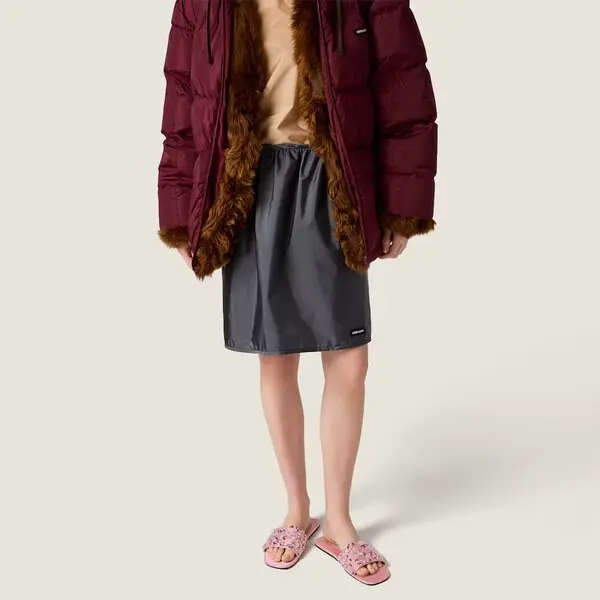 Miu Miu Technical Fabric Skirt