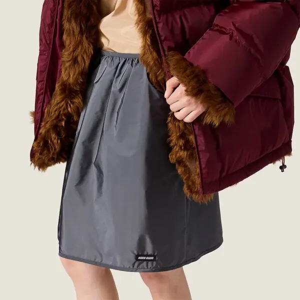 Miu Miu Technical Fabric Skirt