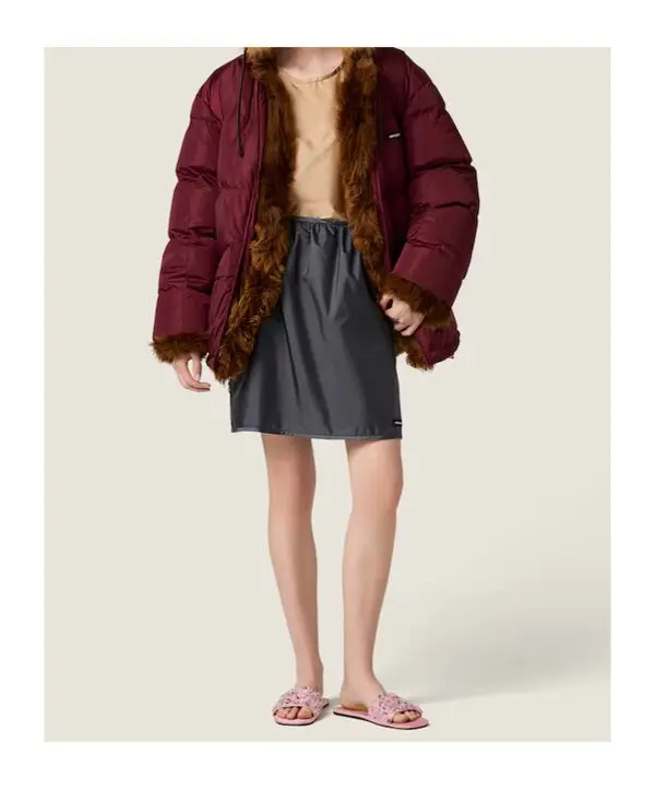 Miu Miu Technical Fabric Skirt