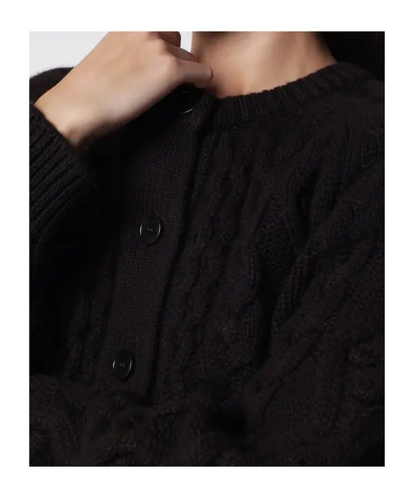 LISA YANG Cable-knit Cashmere Cardigan