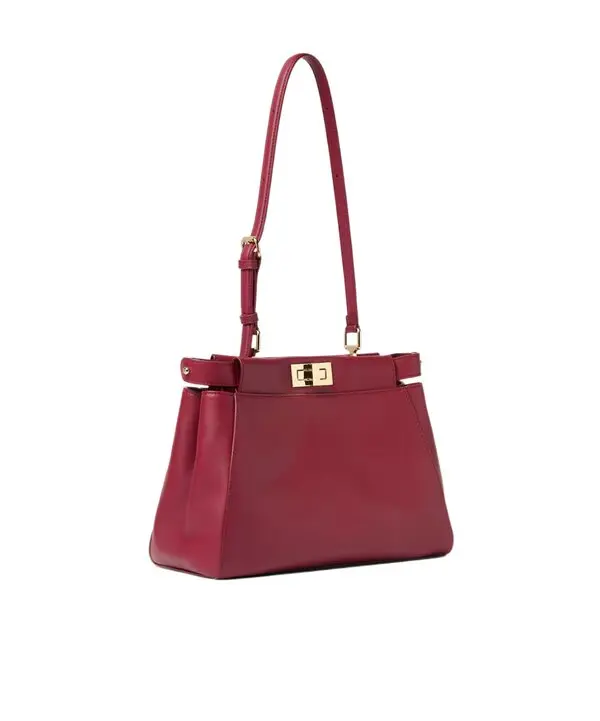 Fendi My Peekaboo Small Dark Leather Handbag