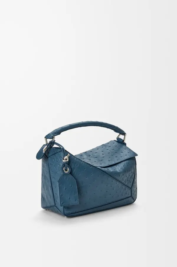 Loewe Petit Sac Featherlight Puzzle En Cuir D'autruche