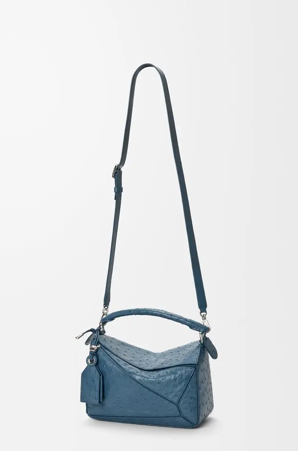 Loewe Petit Sac Featherlight Puzzle En Cuir D'autruche