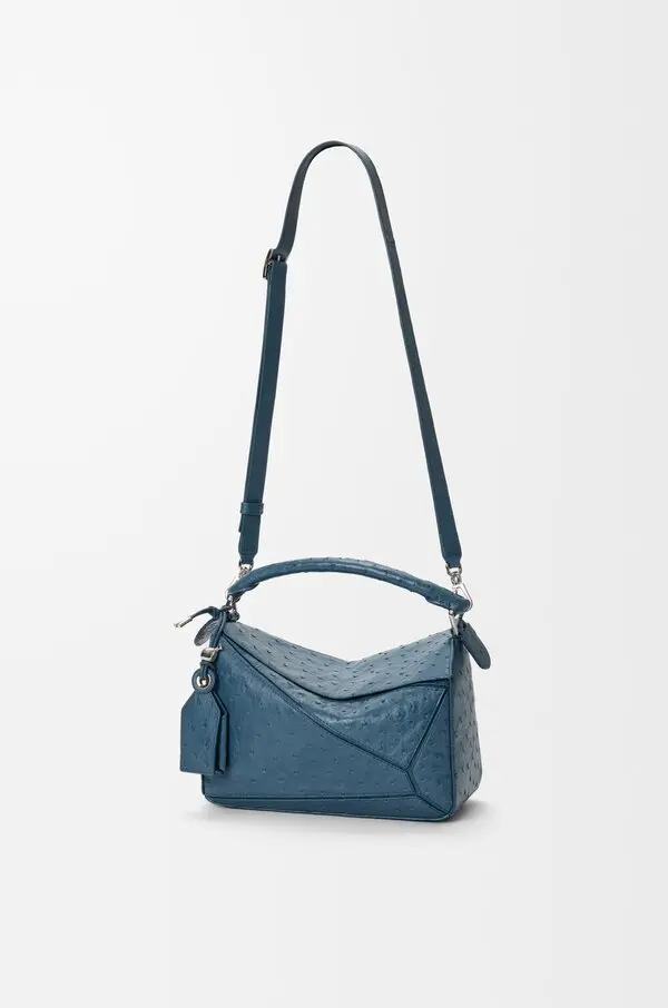 Loewe Petit Sac Featherlight Puzzle En Cuir D'autruche