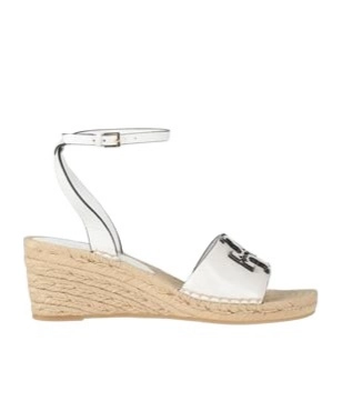Tory Burch Wedge Espadrilles With Buckle Fastening - Nude