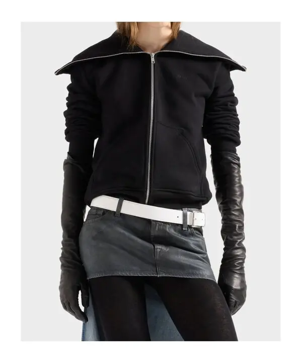7 For All Mankind High-neck Zip-up Hoodie