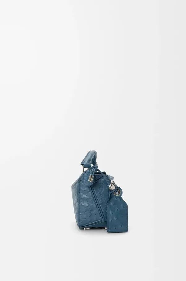 Loewe Mini Featherlight Puzzle Bag In Ostrich