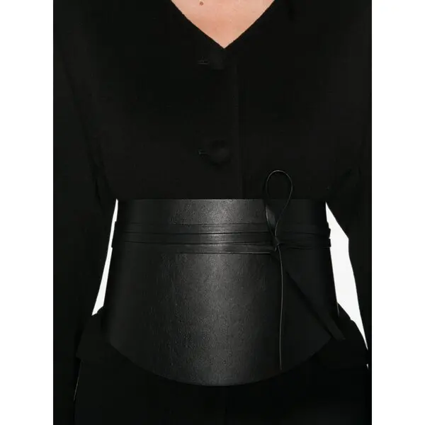 LISA YANG V-neck Single-breasted Coat