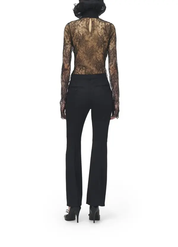 Alexander McQueen Long-sleeved Lace Top