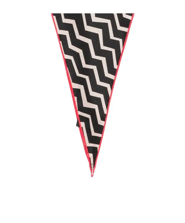 Missoni Zigzag-print Triangle Scarf - Black/neutrals