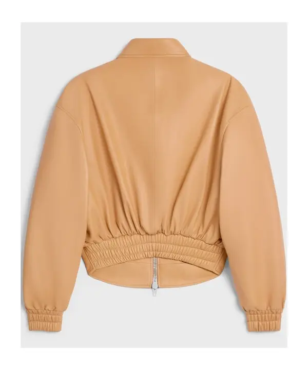 Celine Plongé Lambskin Jacket - Eggshell