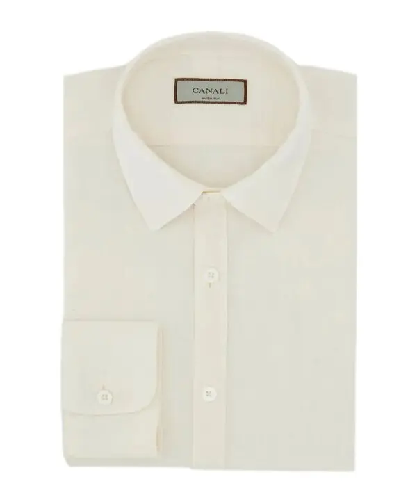 Canali Buttoned Linen Shirt