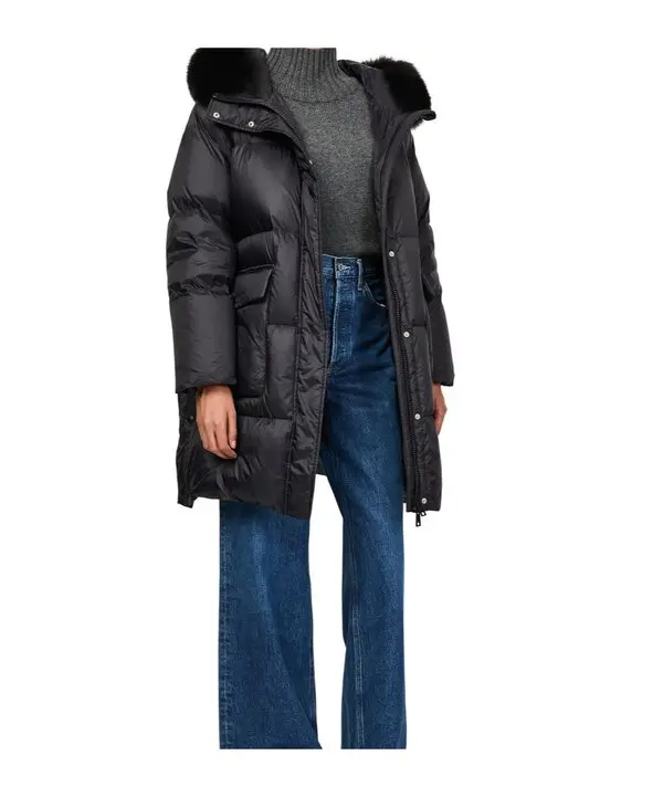 YVES SALOMON Fox Fur Hood Down Parka