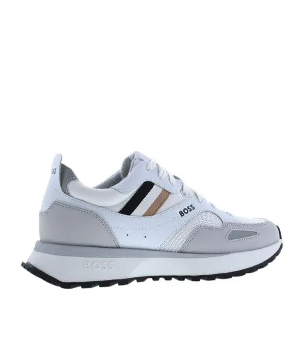 Hugo Boss Color Block Low Top Sneakers - White