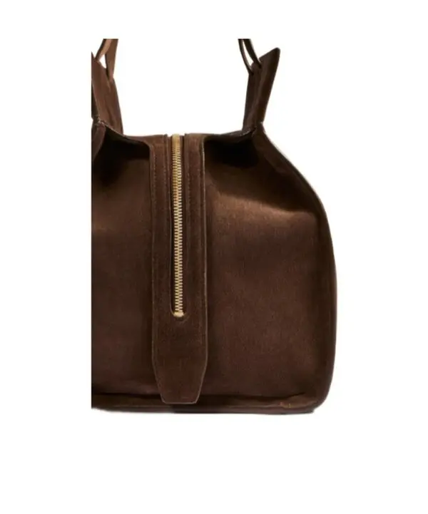 Khaite Leather Top Handle Bag