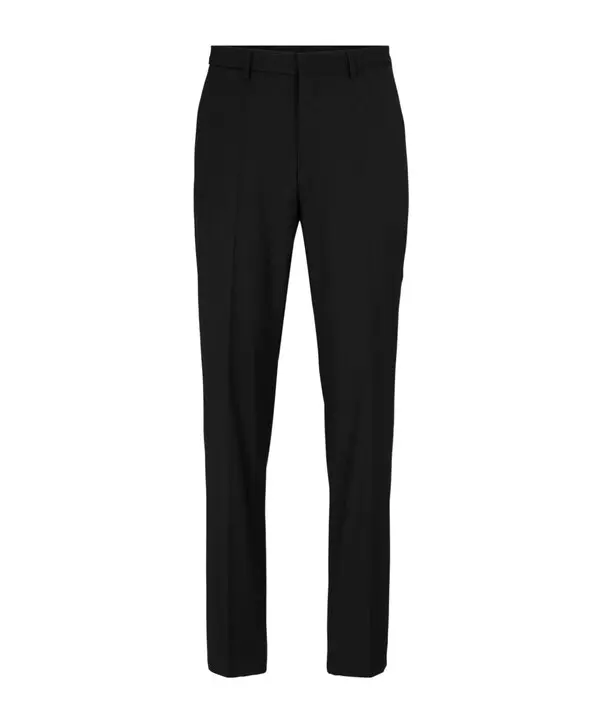 Hugo Boss Fitted Tailored Trousers - Black