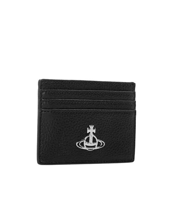 VIVIENNE WESTWOOD Solid Color Card Holder - Black