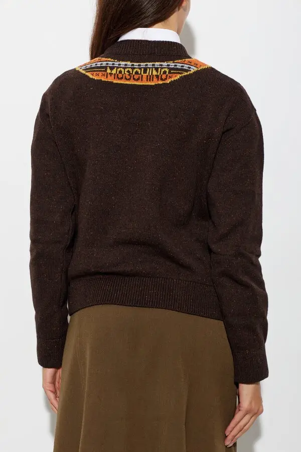 Moschino Sweater With A Colorful Pattern