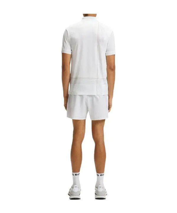 Hugo Boss Active Quick Dry Polo Shirt With Check Artwork