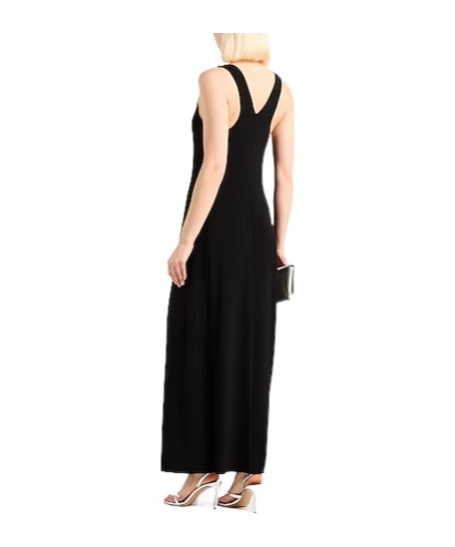 Max Mara Sleeveless Crewneck Jersey Maxi Dress