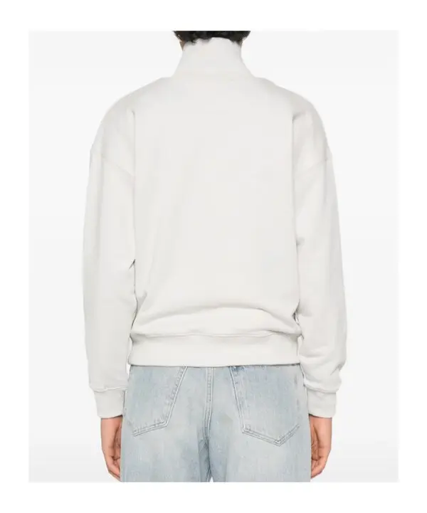 Maison Kitsuné Quarter-zip Fox-patch Sweatshirt
