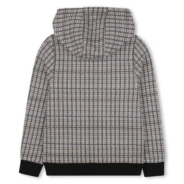 Hugo Boss Houndstooth Logo Hoodie