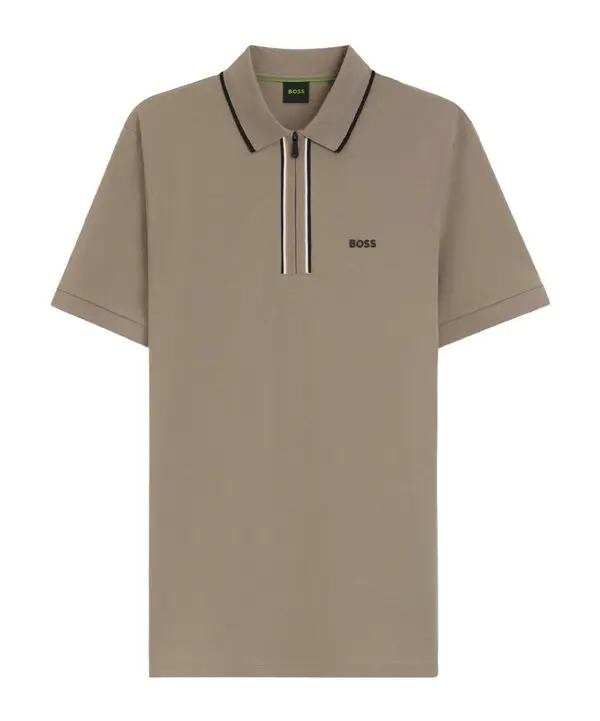 Hugo Boss Shortsleeve Polo Shirt - Gray
