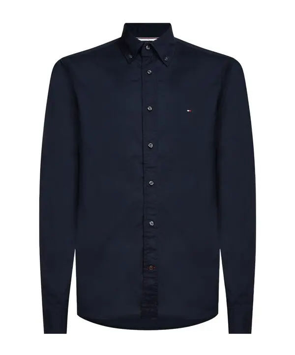 Tommy Hilfiger Long Sleeve Poplin Shirt - Black