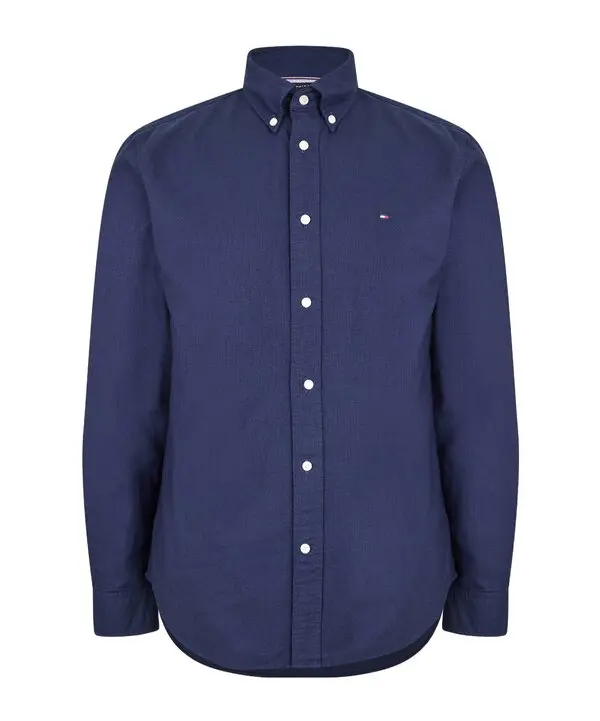 Tommy Hilfiger Long Sleeve Oxford Shirt - Blue