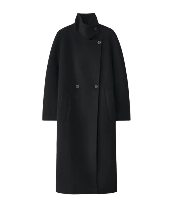 LISA YANG Double-breasted Coat - Black