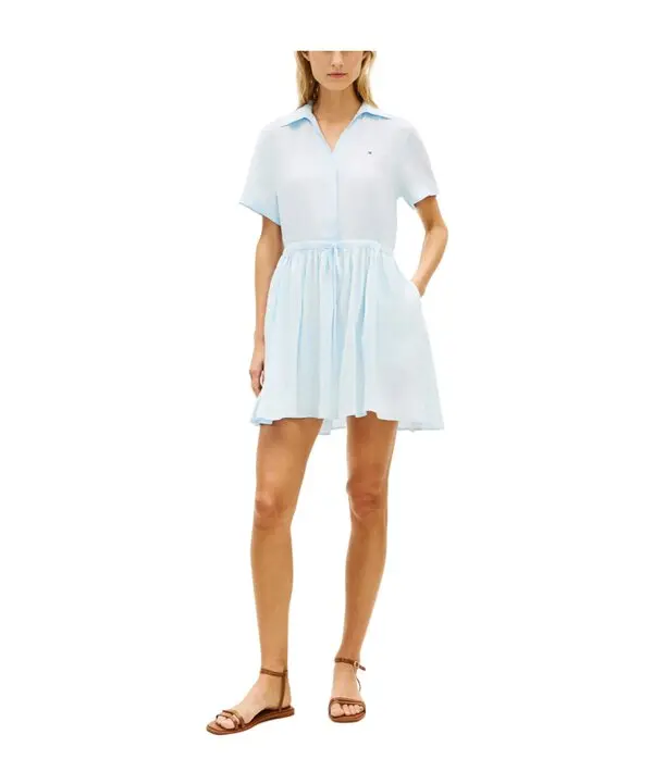 Tommy Hilfiger Linen A-line Skirt Dress