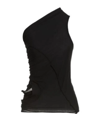 Rick Owens Sleeveless V-neck Jersey Top
