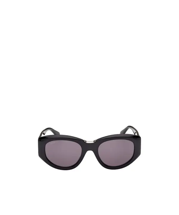 Max Mara Oval Frame Sunglasses - Black