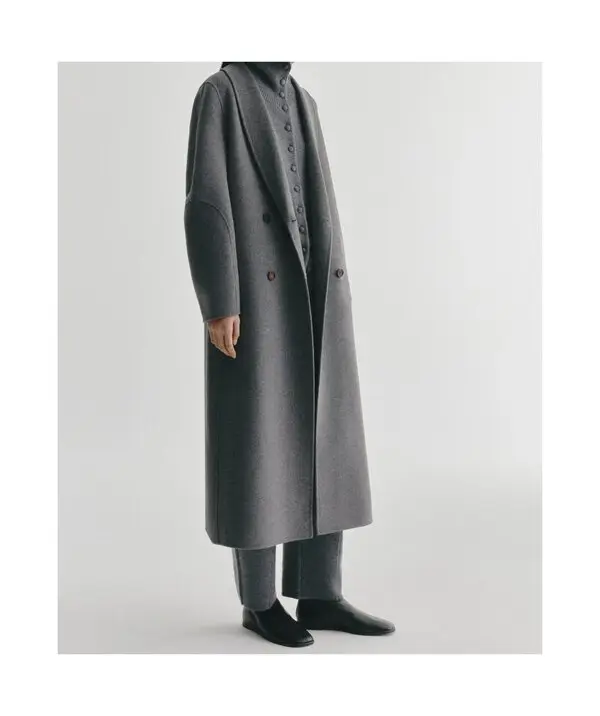 LISA YANG Double-breasted Shawl-lapel Coat