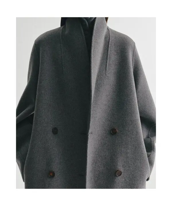 LISA YANG Double-breasted Shawl-lapel Coat