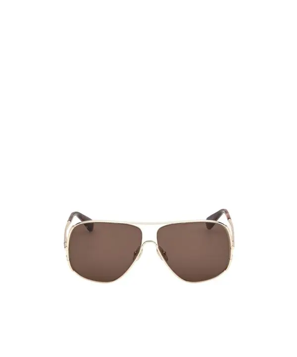 Max Mara Shield Frame Sunglasses - Gold