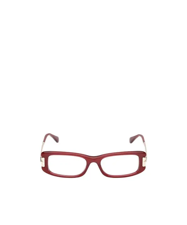 Max Mara Rectangular Frame Glasses - Red