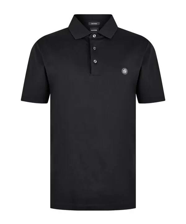 Hugo Boss Minimalist Purecotton Polo Shirt - Black