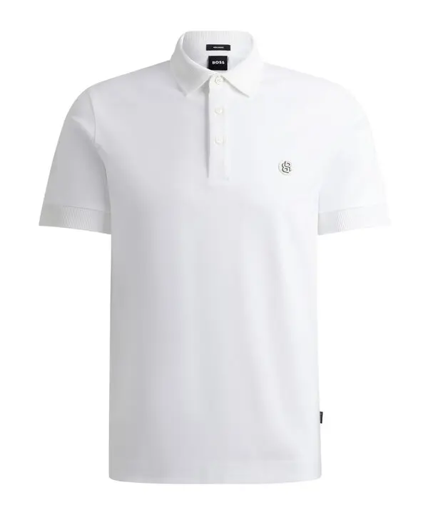 Hugo Boss Cotton Polo Shirt - White