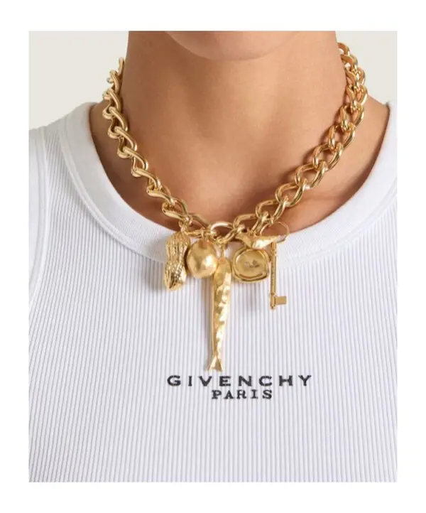 Givenchy Lucky Charms Necklace In Metal