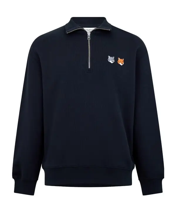 Maison Kitsuné Double Fox Graphic Sweatshirt - Black